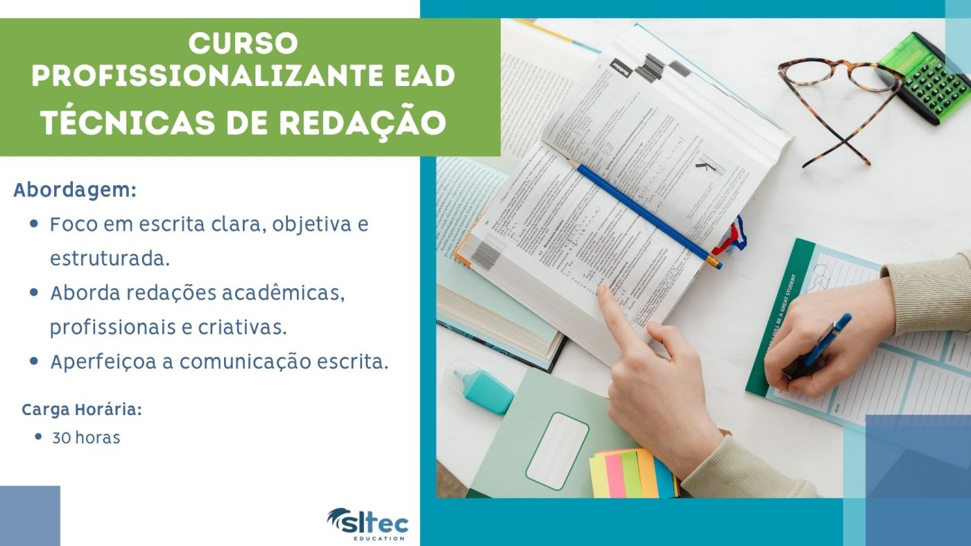 Profissionalizante Técnicas de Redação – EAD – SLTEC Education